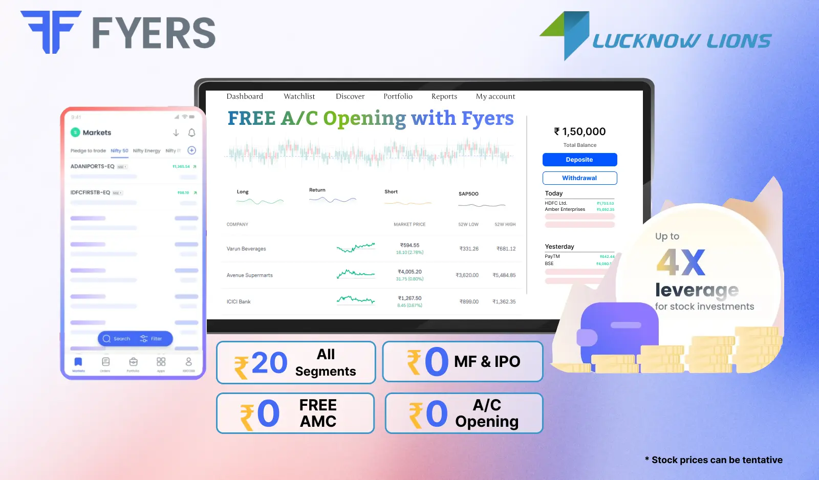 Fyers Free Demat Account Opening Lifetime Free AMC